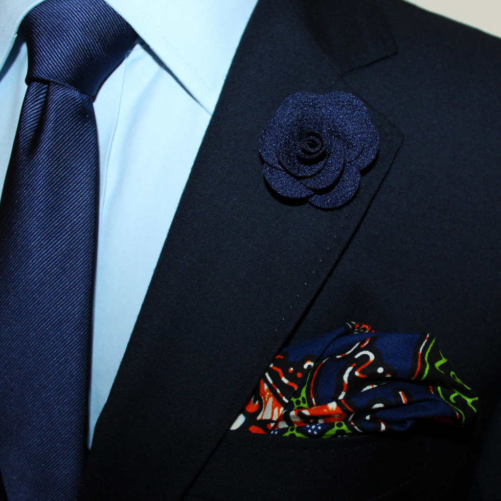 Ultramarine Blue | Flower Pin | Jazzy Pocket